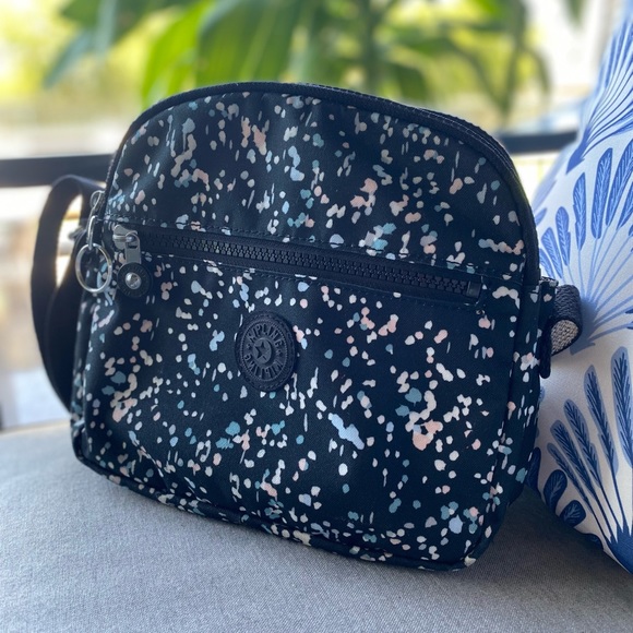 Kipling | Bags | Kipling Black Speckled Crossbody Bag | Poshmark